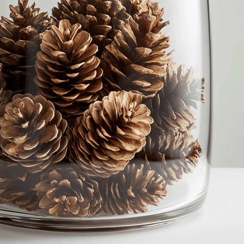 Pinecones: Best Way to Create Winter Displays with Apothecary Jars