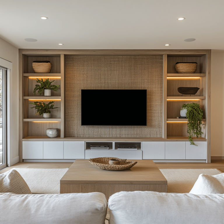 TV Wall Design: Hidden Cords and Stylish Solutions