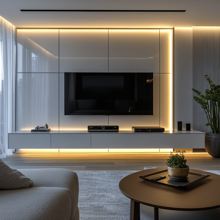 TV Wall Design: Hidden Cords and Stylish Solutions
